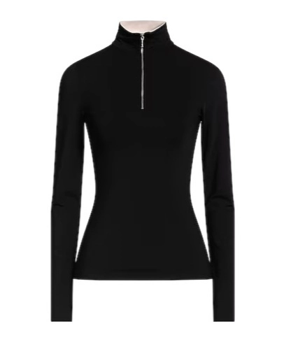 Tory Burch Quarter Zip Long Sleeve T-shirt