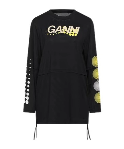 GANNI Printed Long-sleeve T-shirt