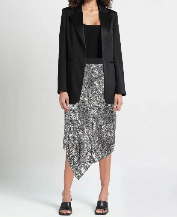 Isabel Marant Étoile Grosgrain Satin Midi Skirt