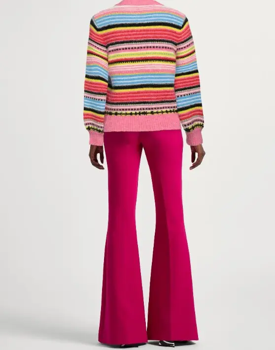 GANNI Striped Crewneck Jumper