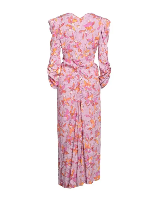 Isabel Marant Étoile Stretch Crepe V-neck Long Dress
