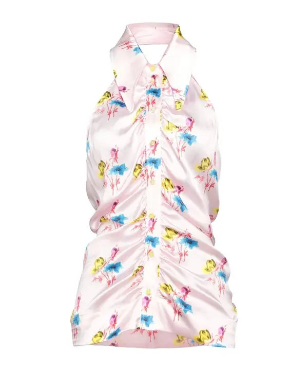 GANNI Floral Shirts Blouses - Pink