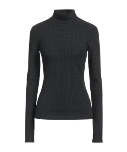GANNI Embroidered Logo Mock Neck T-shirt