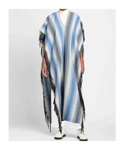 Chloé Striped Shawl Coat