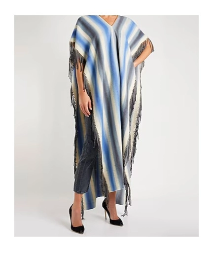 Chloé Striped Shawl Coat