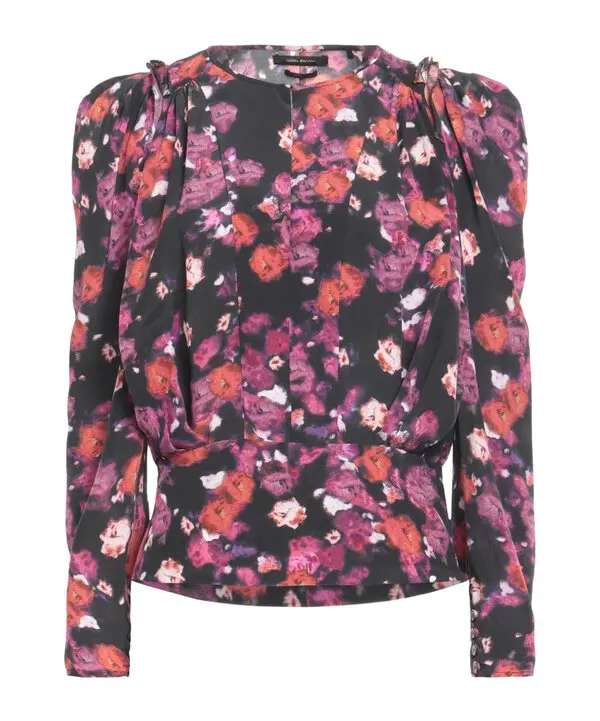 Isabel Marant Étoile Floral-patterned Top - Black