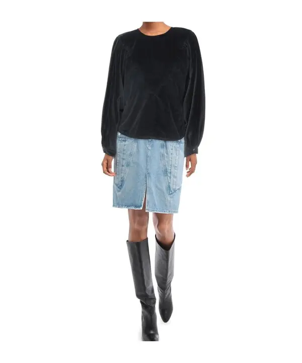 Isabel Marant Étoile Velvet Long-sleeved Top