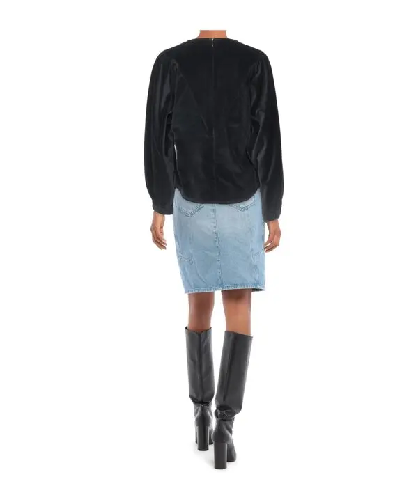 Isabel Marant Étoile Velvet Long-sleeved Top