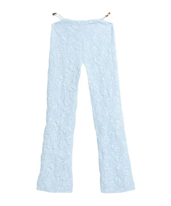 GANNI Bootcut Trousers - Blue