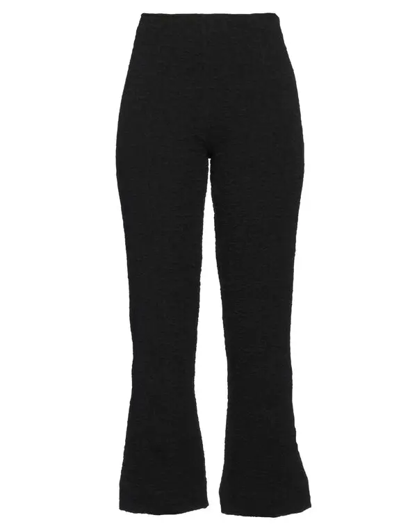 GANNI Solid Color Straight-leg Pants - Black
