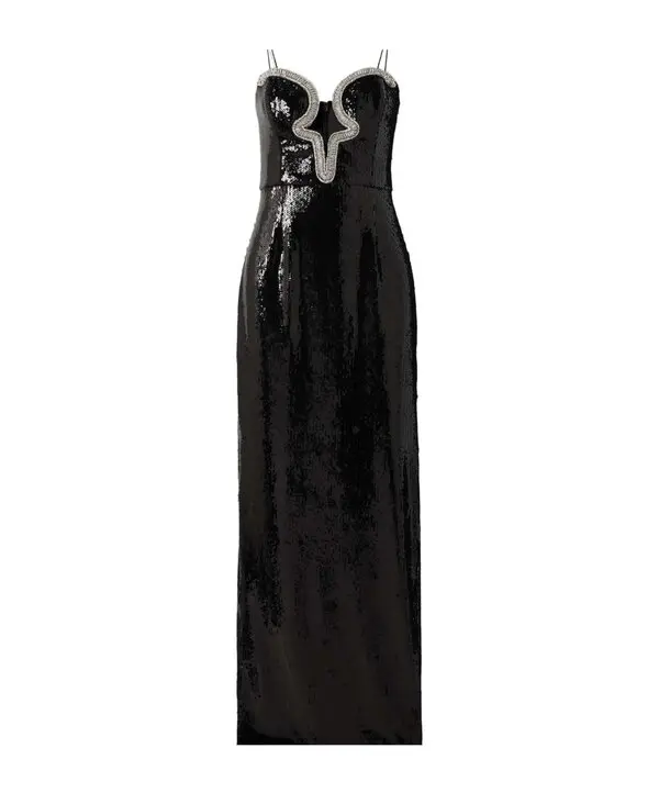 Rebecca Vallance Sequined Stretch-jersey Gown
