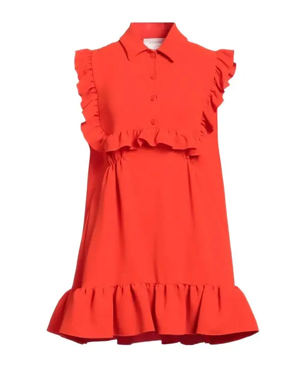Sportmax Sleeveless Shirt Dress - Orange