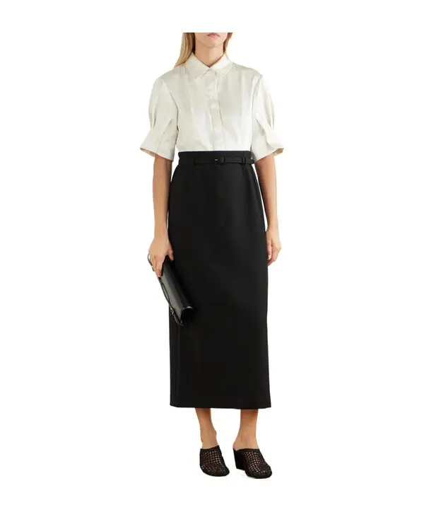 Simkhai Widecuff Shortsleeve Dress