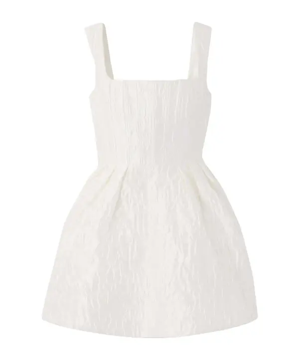 Rebecca Vallance Vanilla Dreams Square-neck Mini Dress - White