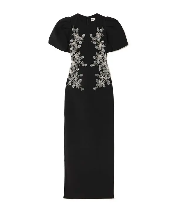 Rebecca Vallance Zephyr Embellished Crepe Gown