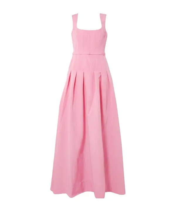 Rebecca Vallance Pleated Taffeta Gown