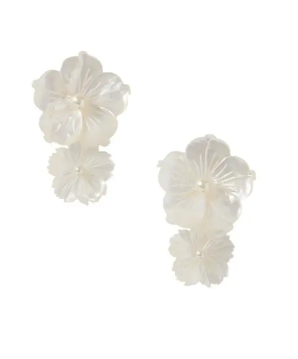 JENNIFER BEHR Gold-plated Silver Pearl Earrings - White