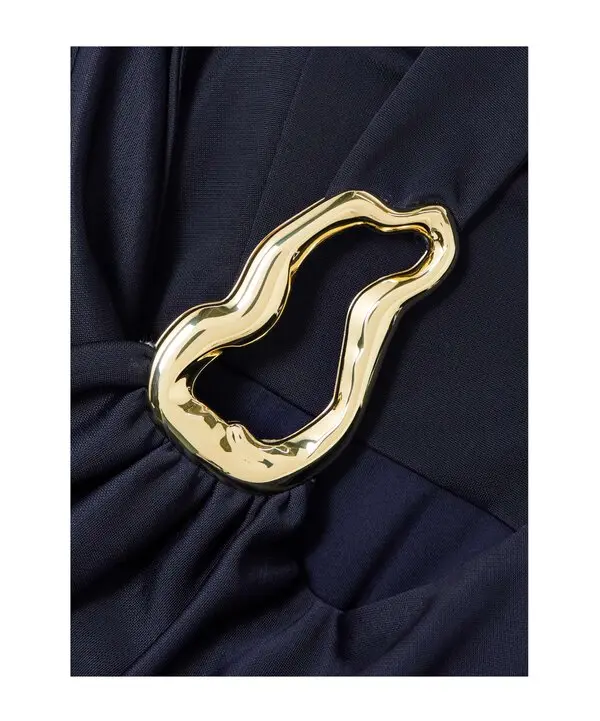Rebecca Vallance Satin-jersey Halterneck Gown