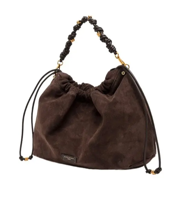 GIANNI CHIARINI Morgana Knotted Handle Shoulder Bag