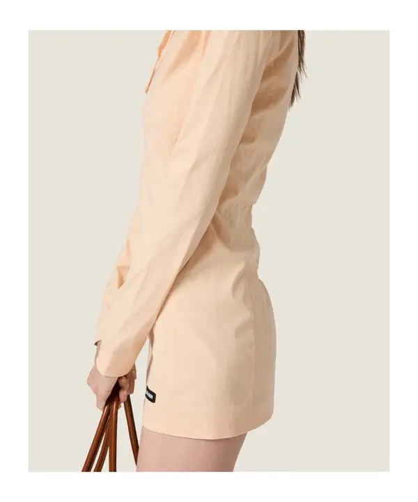 Miu Miu Stretch Poplin Mini-dress - Opal