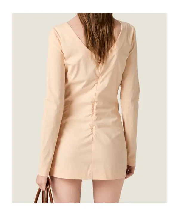 Miu Miu Stretch Poplin Mini-dress - Opal