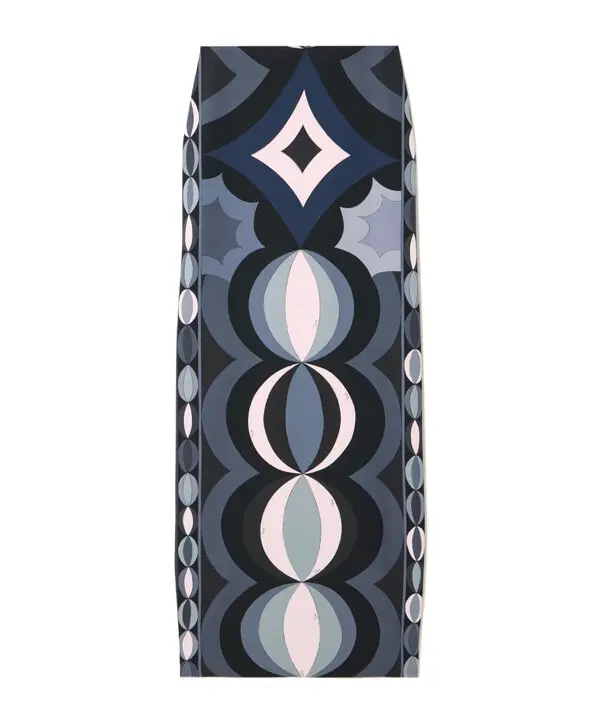 Emilio Pucci Geometric Printed Maxi Dress - Blue