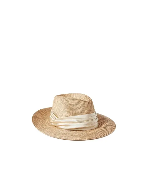 Eugenia Kim Courtney Ribbon-trim Hat - Nude