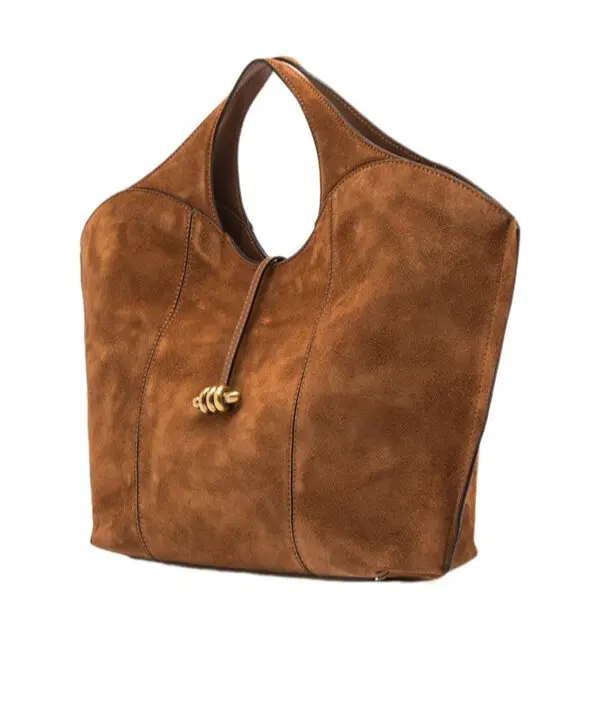 GIANNI CHIARINI Large Infinity Suede Toggle-fastening Tote Bag
