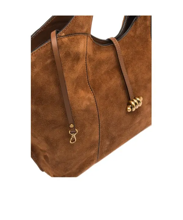 GIANNI CHIARINI Large Infinity Suede Toggle-fastening Tote Bag