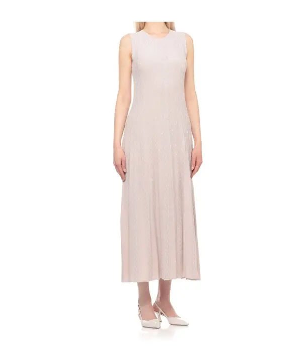 D.exterior Sleeveless Sequinned Knit Dress