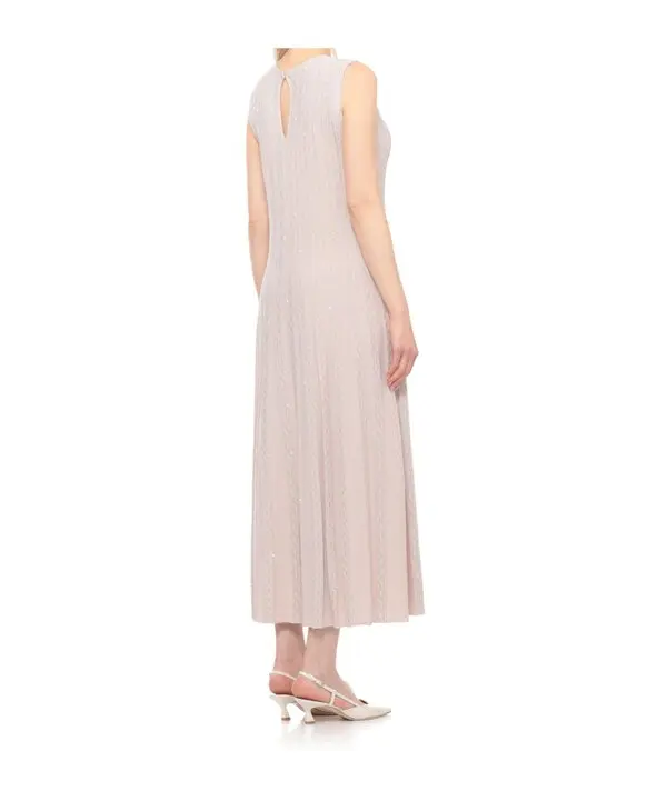 D.exterior Sleeveless Sequinned Knit Dress