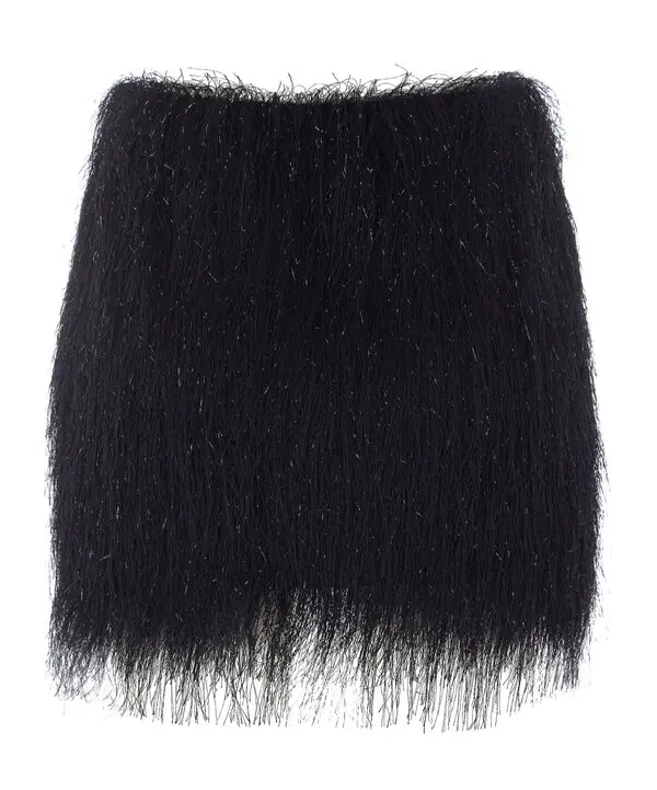 Liu Jo Fringe Mini Skirt - Black