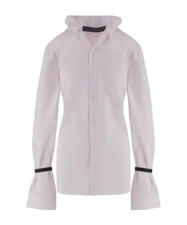 ALAINPAUL Contrast Cuff Detail Shirt - Pink