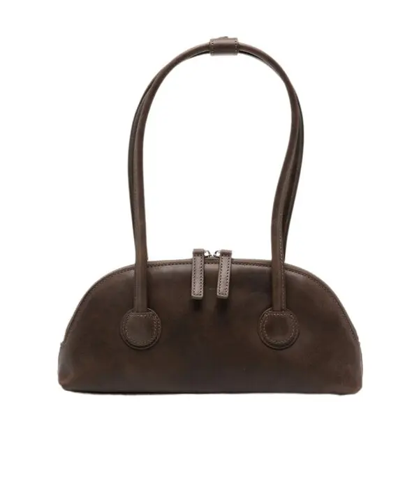 MARGESHERWOOD Zippered Handbag - Brown
