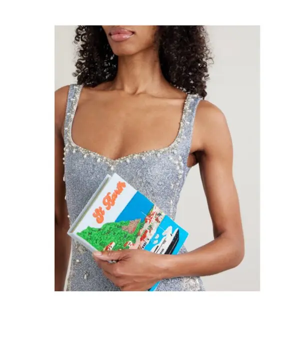 OLYMPIA LE-TAN Embroidered Applique Clutch
