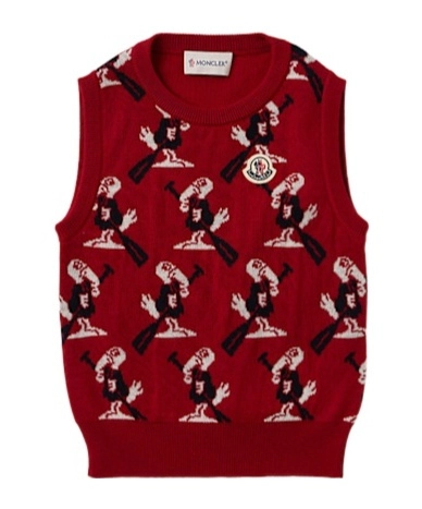 Moncler Duck Jacquard Virgin Wool Vest