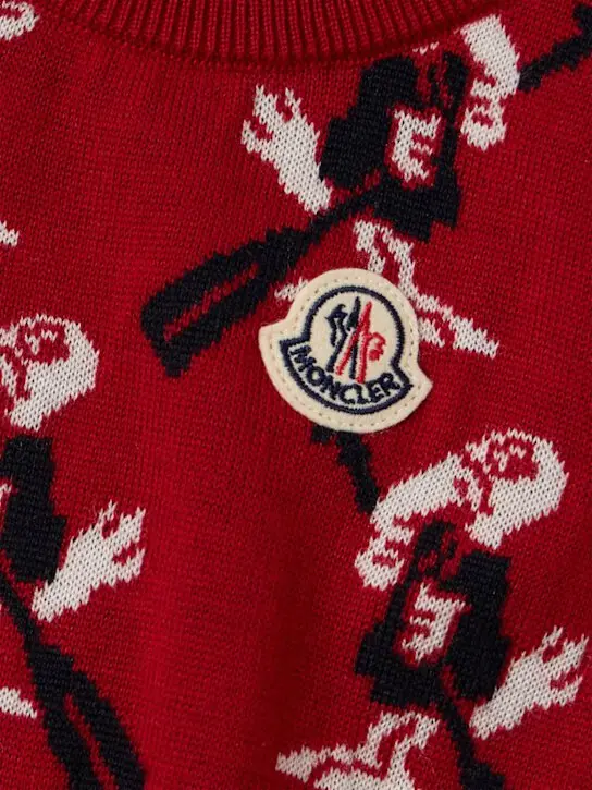 Moncler Duck Jacquard Virgin Wool Vest
