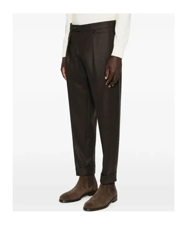 BERWICH Pleated Wool Trousers