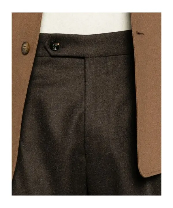 BERWICH Pleated Wool Trousers