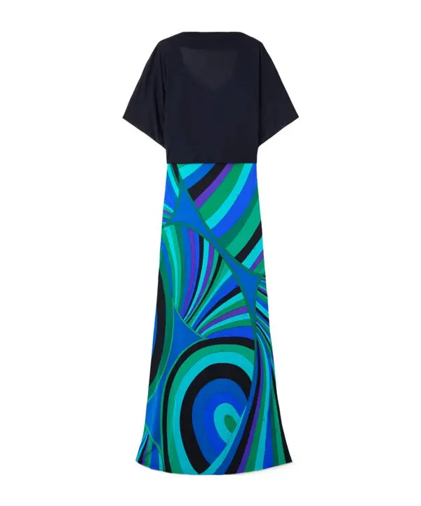 Emilio Pucci Iride Maxi Dress - Blue