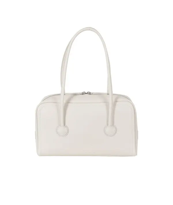MARGESHERWOOD Double Handle Handbag - Whitechocoplain
