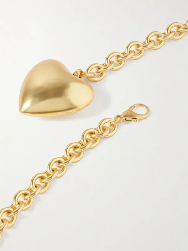 Assouline Gold-toned Heart Pendant Necklace