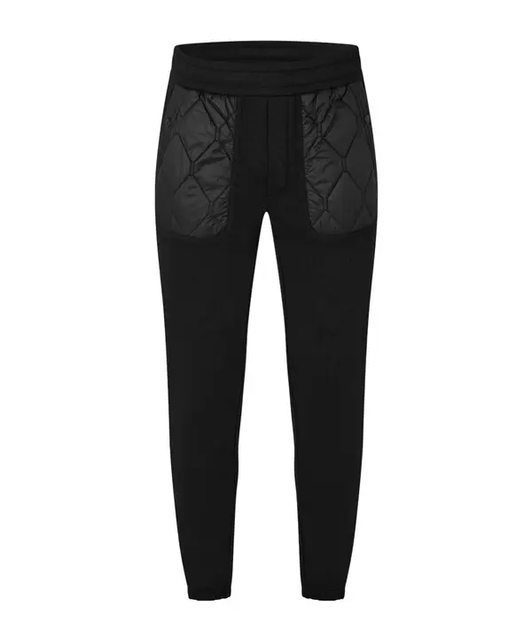 Moncler Quiltpanel Joggerstyle Trousers - Black