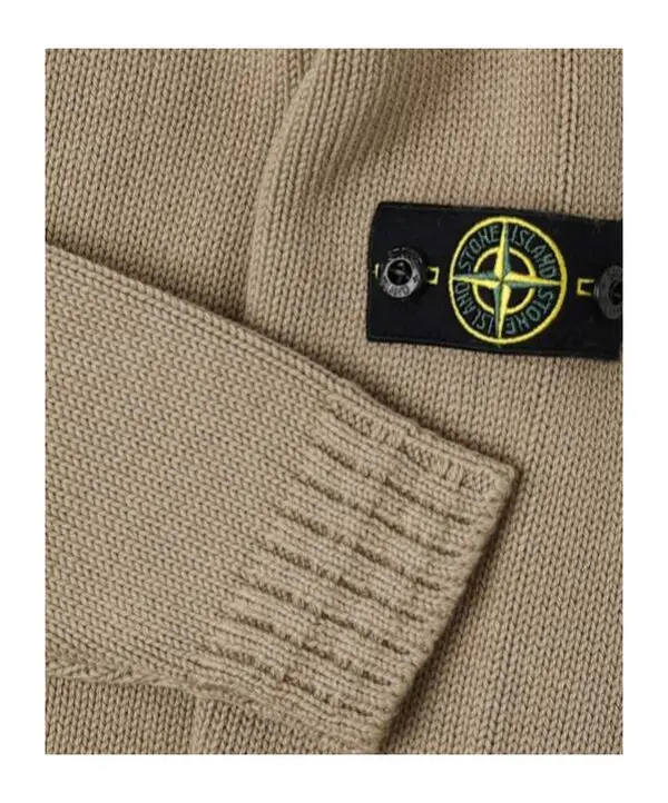 Stone Island Cotton Blend Knit Sweater