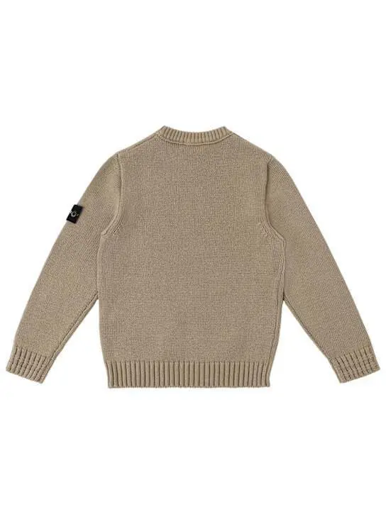 Stone Island Cotton Blend Knit Sweater