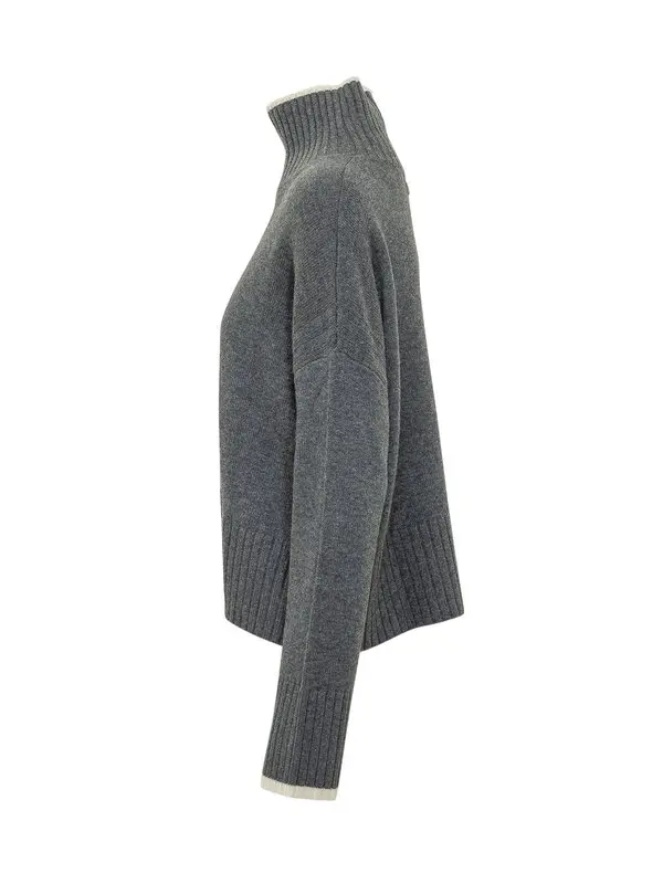Pinko Turtleneck Knitted Jumper - Gray