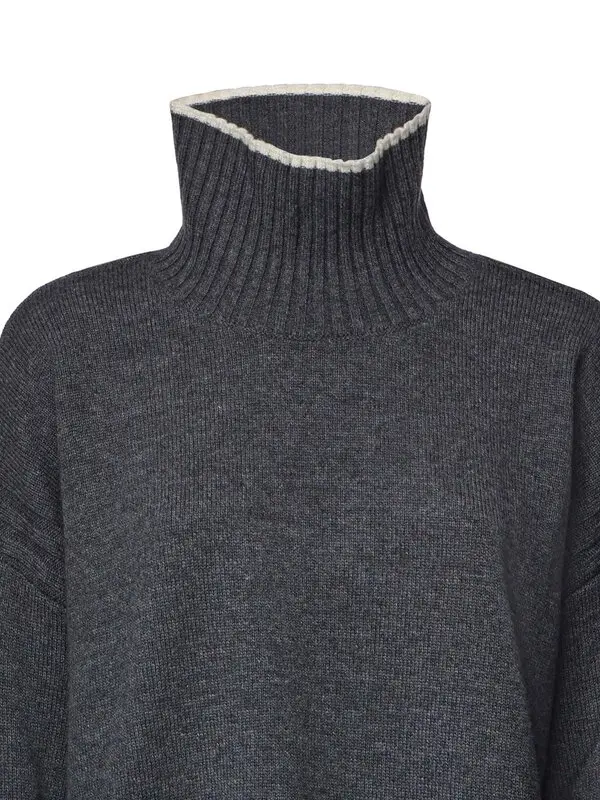 Pinko Turtleneck Knitted Jumper - Gray