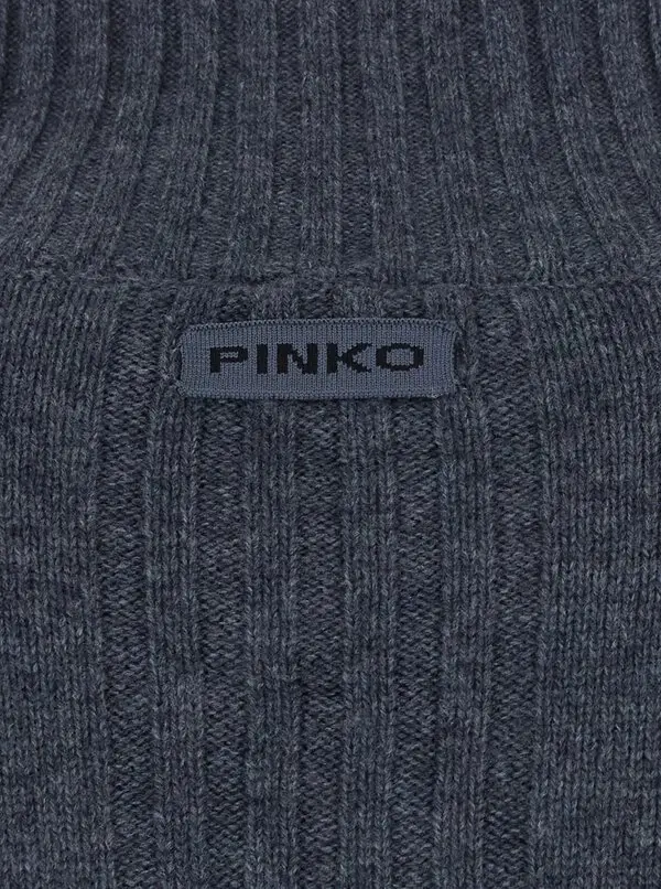 Pinko Turtleneck Knitted Jumper - Gray