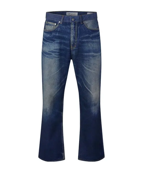 Our Legacy Washeddistressed Flaredleg Jeans