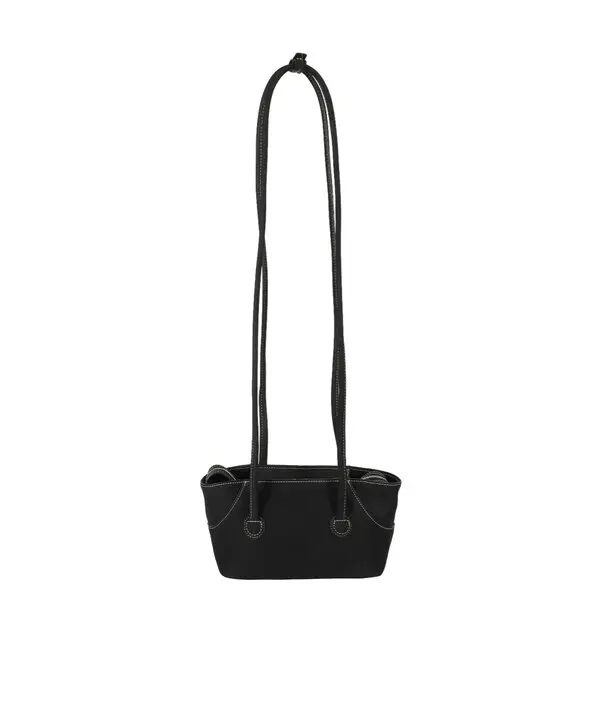 MARGESHERWOOD Rectangular Crossbody Bag With Double Handles - Blacknubuck